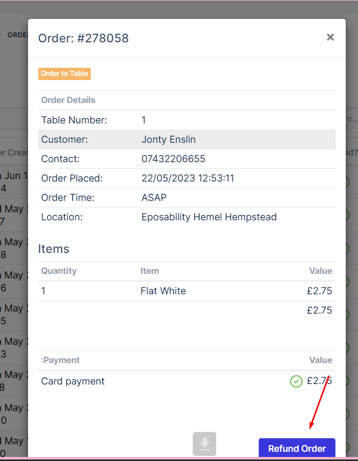 How to process a Refund using the Admin Panel – Eposability