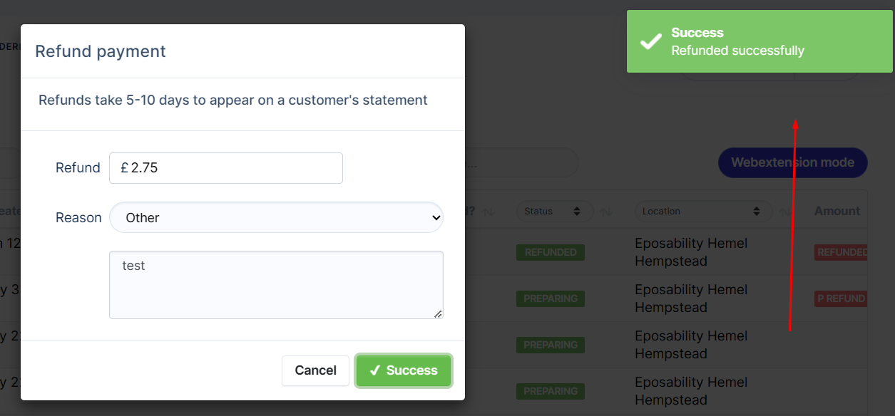 How to process a Refund using the Admin Panel – Eposability