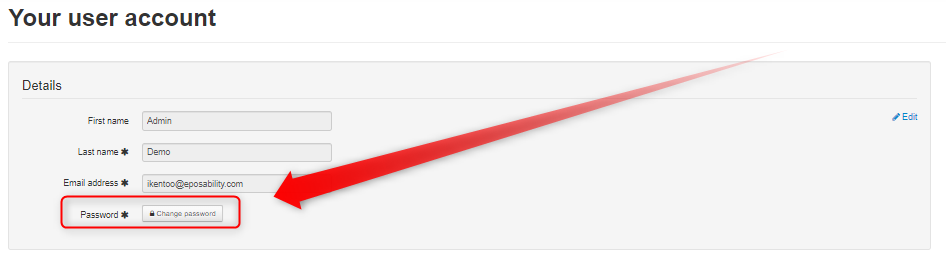 Changing / Resetting Password in K Series – Eposability