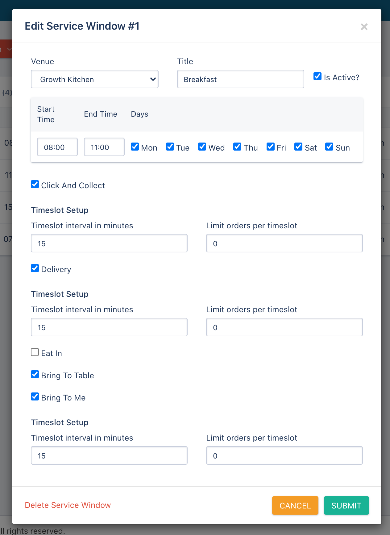 Configuring Service Windows within Arch – Eposability