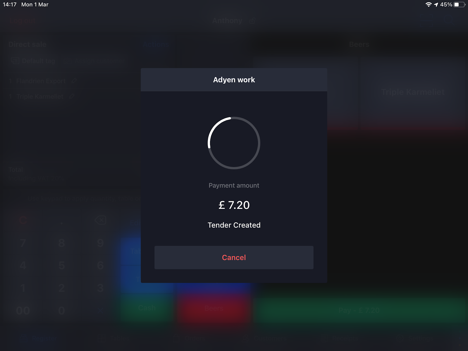 Lightspeed Payments Setup (Adyen/ Saturn 1000) – Eposability